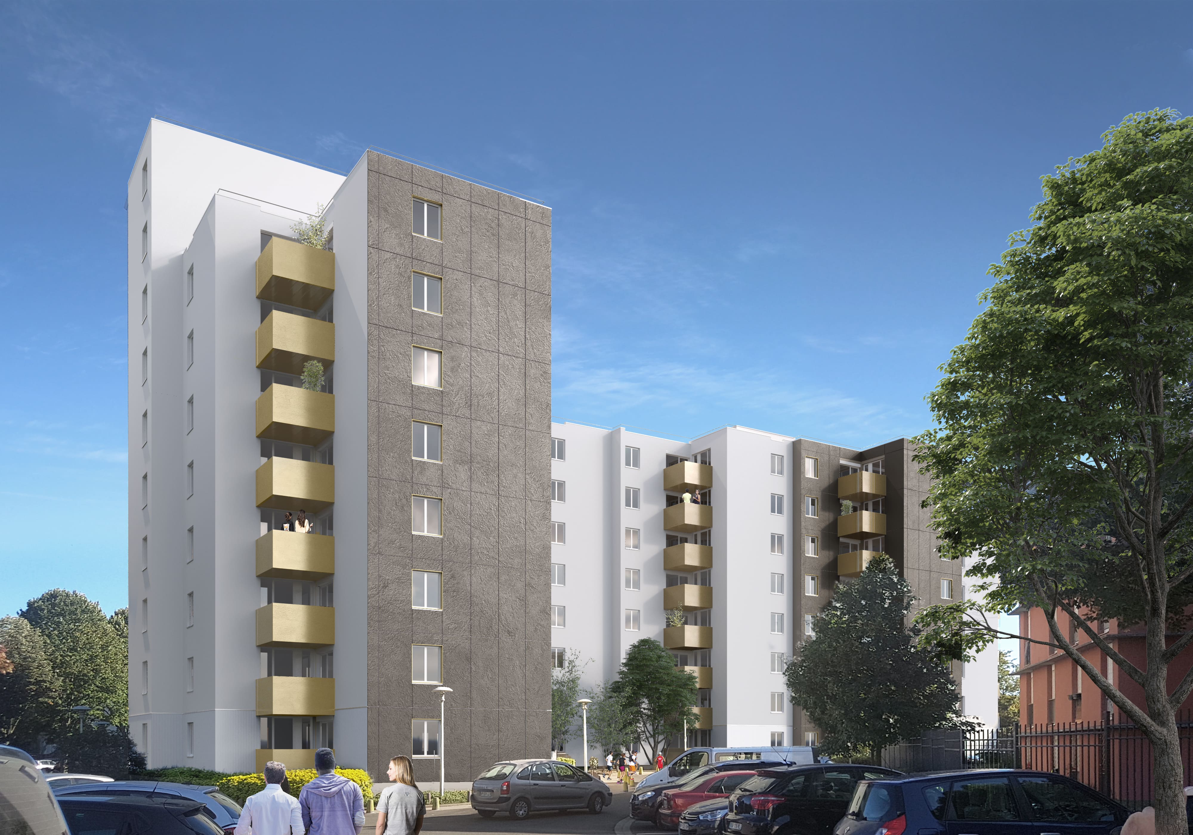 SEMIPFA / Tremblay en France - Réhabilitation 102 logements | FORM ...